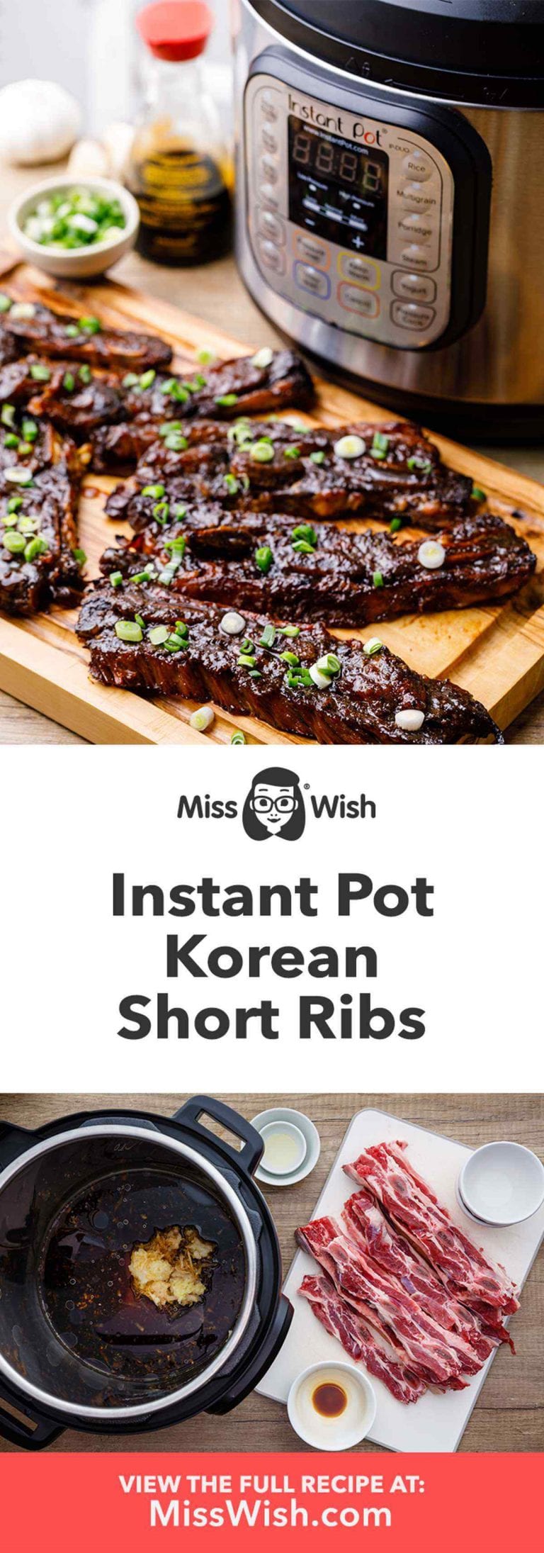 Addictive Instant Pot Korean Short Ribs (ERMAHGERD!) - Miss Wish